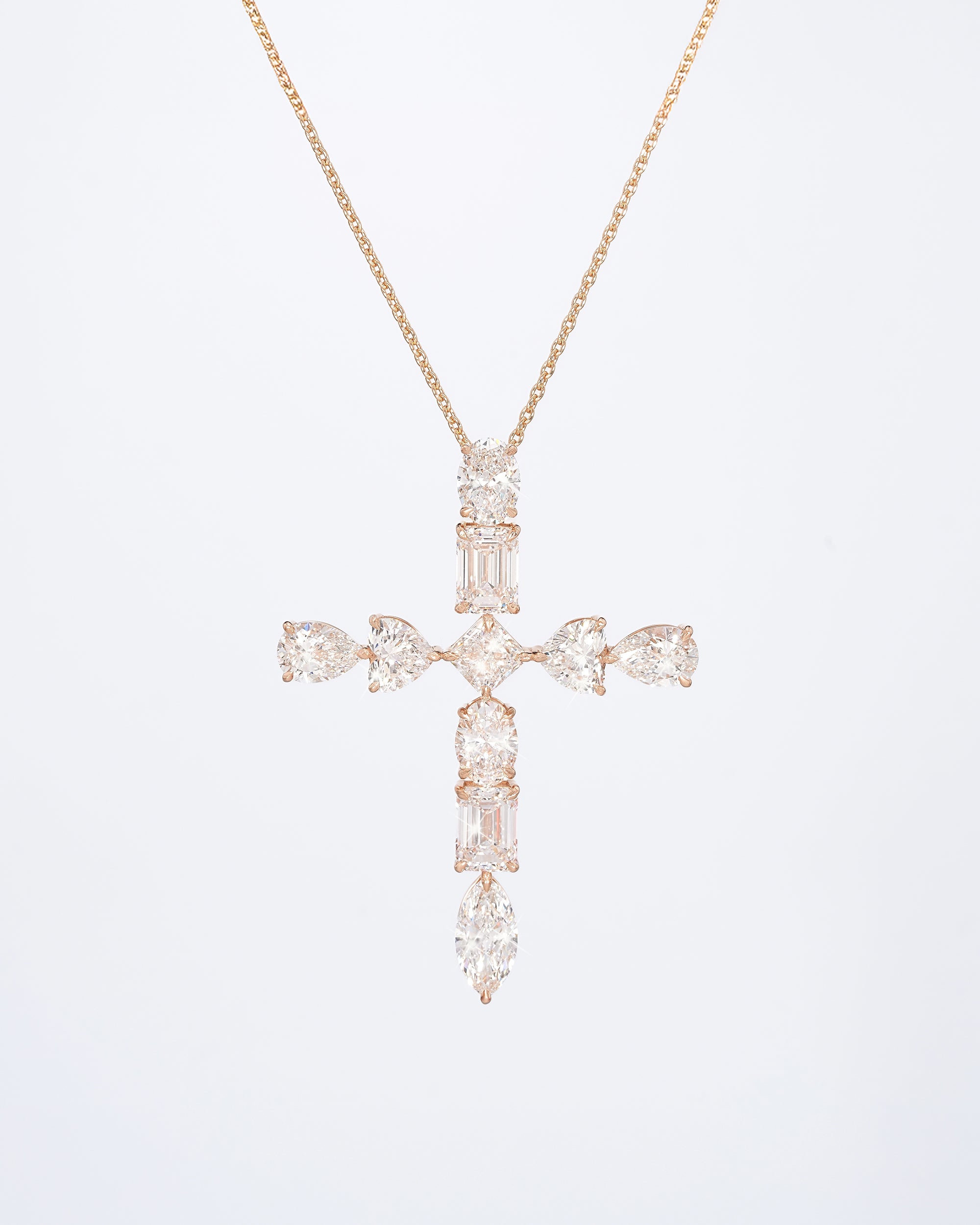 Multi Shape Cross Necklace – ⅡA Diamond