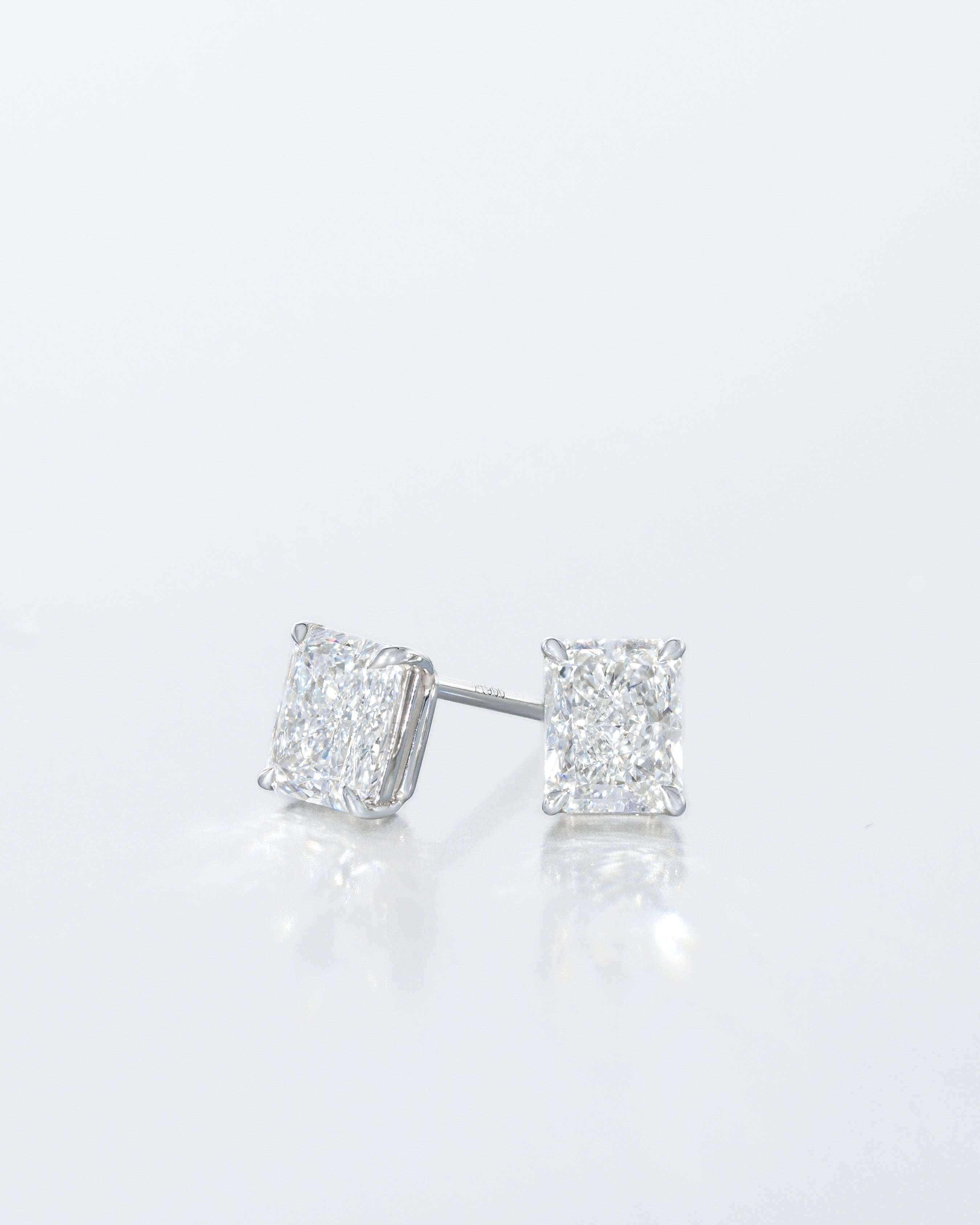 Radiant Stud Earrings – ⅡA Diamond